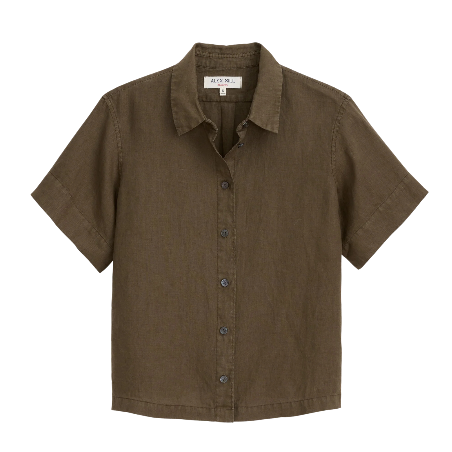 Izzy Linen Shirt - Deep Moss – Daughters